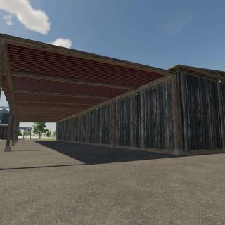 Pack Of Five Rustic Machine Sheds v1.0 FS22 Mod | Farming Simulator 22 Mod