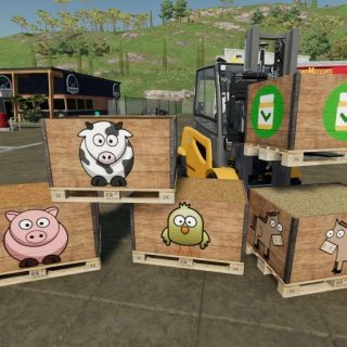 Pallet Pack for Animals v1.0 FS22 Mod | Farming Simulator 22 Mod