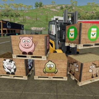 Pallet Pack for Animals v1.0 FS22 Mod | Farming Simulator 22 Mod
