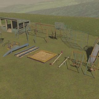 Playground Decorations (Prefab) v1.0 FS22 Mod | Farming Simulator 22 Mod