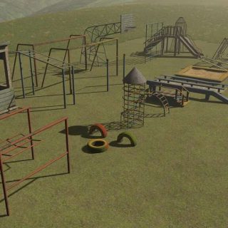 Playground Decorations (Prefab) v1.0 FS22 Mod | Farming Simulator 22 Mod