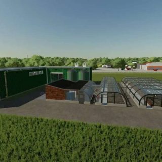 Power plant and Greenhouse v1.1 FS22 Mod | Farming Simulator 22 Mod