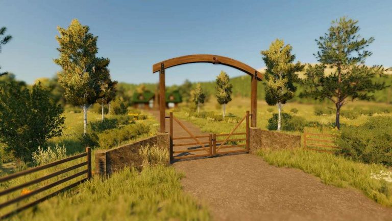 Ranch Gate v1.0 FS22 Mod | Farming Simulator 22 Mod