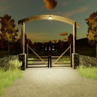 Ranch Gate v1.0 FS22 Mod | Farming Simulator 22 Mod