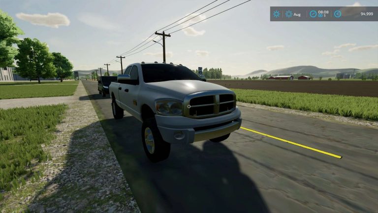 2008 Ram 2500 Long Bed v1.0 FS22 Mod | Farming Simulator 22 Mod