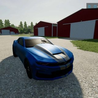 2019 Chevrolet Camaro Copo v1.0 FS22 Mod | Farming Simulator 22 Mod