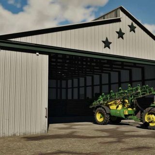 American Old Garage v1.0 FS22 Mod | Farming Simulator 22 Mod