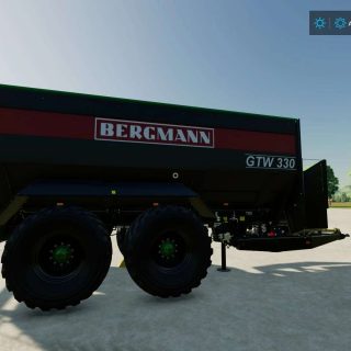 Bergmann GTW 330 Black Beauty v1.0 FS22 Mod | Farming Simulator 22 Mod