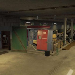Big White Cow Barn v1.0 FS22 Mod | Farming Simulator 22 Mod