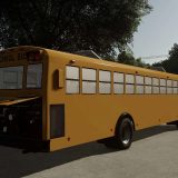 Blue Bird Cabover Bus V2.1 FS22 Mod | Farming Simulator 22 Mod