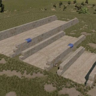 Concrete Blocks Silo Pack v1.0 FS22 Mod | Farming Simulator 22 Mod