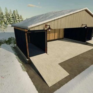 Container Shed v1.0 FS22 Mod | Farming Simulator 22 Mod