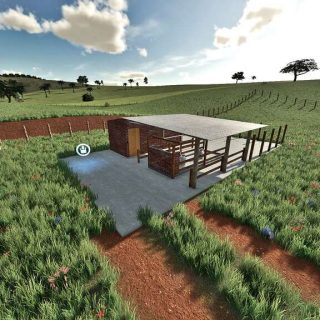Cow Pasture With Milking Barn v1.0 FS22 Mod | Farming Simulator 22 Mod