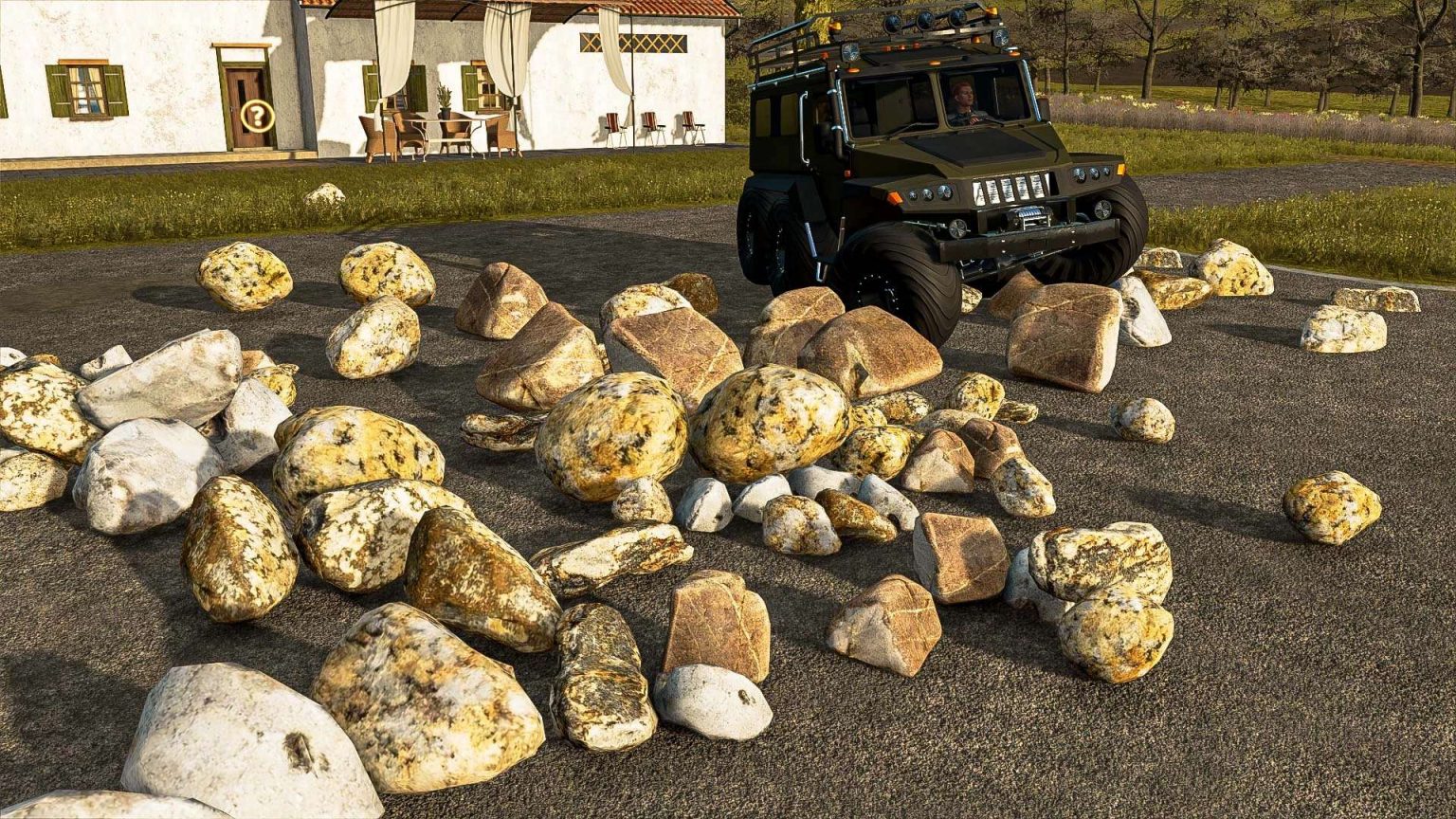 Dynamic Rocks V1.0 FS22 Mod | Farming Simulator 22 Mod