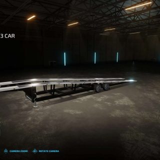 EXP22 Airbagged 3 Car Trailer v1.0 FS22 Mod | Farming Simulator 22 Mod