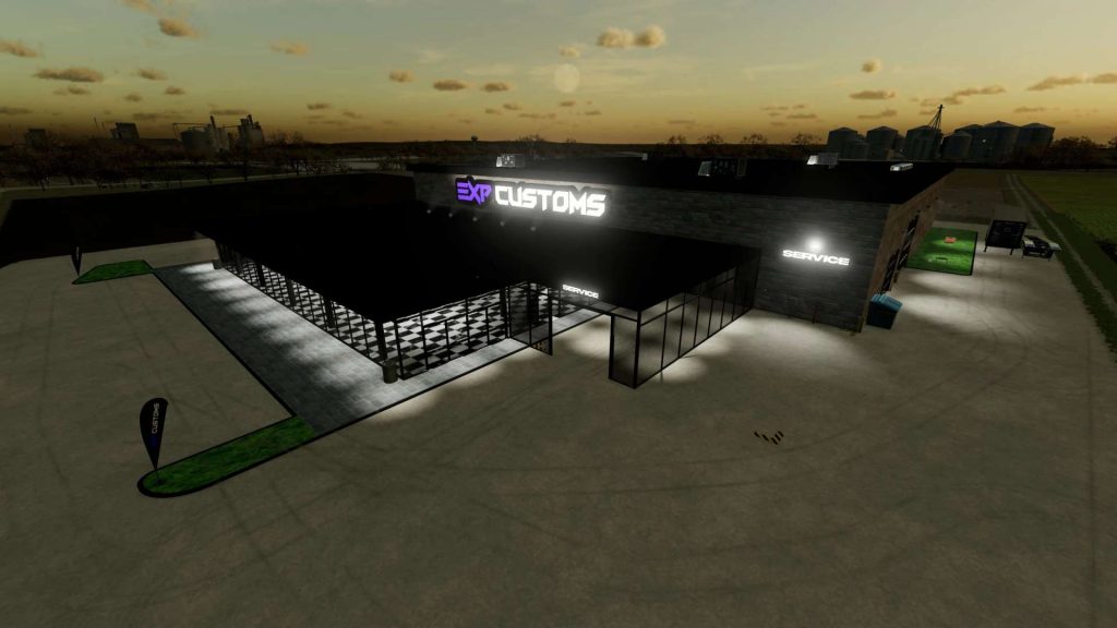 EXP22 EXP Customs Shop v1.0 FS22 Mod | Farming Simulator 22 Mod