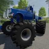 Flatbed Monster Truck v1.0 FS22 Mod | Farming Simulator 22 Mod