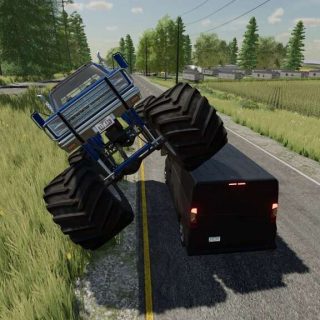 Flatbed Monster Truck v1.0 FS22 Mod | Farming Simulator 22 Mod