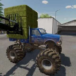 Flatbed Monster Truck v1.0 FS22 Mod | Farming Simulator 22 Mod