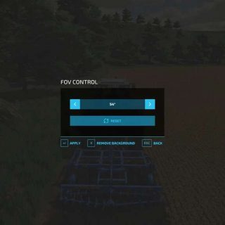 Fov Control v1.0 FS22 Mod | Farming Simulator 22 Mod