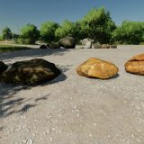 Dynamic Crushable Rocks v1.0 FS22 Mod | Farming Simulator 22 Mod