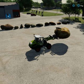 Dynamic Crushable Rocks v1.0 FS22 Mod | Farming Simulator 22 Mod