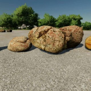 Dynamic Crushable Rocks v1.0 FS22 Mod | Farming Simulator 22 Mod