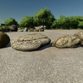 Dynamic Crushable Rocks v1.0 FS22 Mod | Farming Simulator 22 Mod