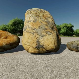 Dynamic Crushable Rocks v1.0 FS22 Mod | Farming Simulator 22 Mod