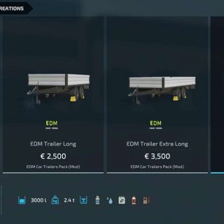 EDM CAR Trailers Pack v1.0 FS22 Mod | Farming Simulator 22 Mod