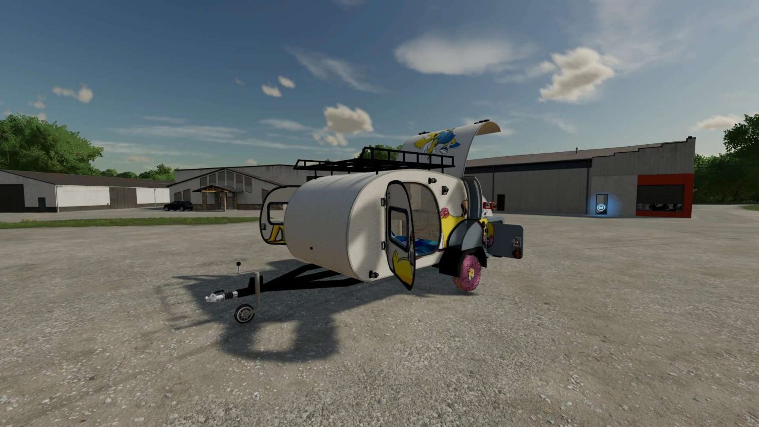 The Simpsons Camper v1.0 FS22 Mod | Farming Simulator 22 Mod
