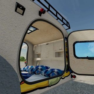 The Simpsons Camper v1.0 FS22 Mod | Farming Simulator 22 Mod