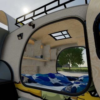 The Simpsons Camper v1.0 FS22 Mod | Farming Simulator 22 Mod