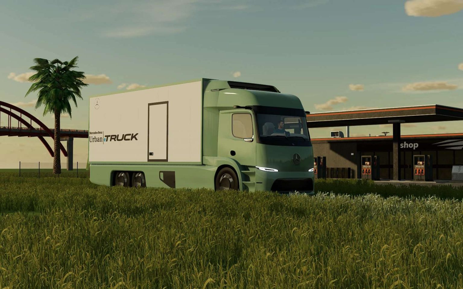 EDM Mercedes Urban ETruck V1.0 FS22 Mod | Farming Simulator 22 Mod