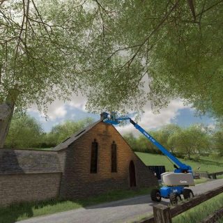 Genie S-60 Telescopic boom lift v1.0 FS22 Mod | Farming Simulator 22 Mod