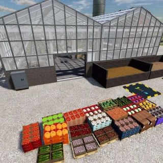 Industrial Greenhouse (Compost Version) v3.2 FS22 Mod | Farming ...