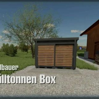 Landbauer Garbage Can Box v1.0 FS22 Mod | Farming Simulator 22 Mod