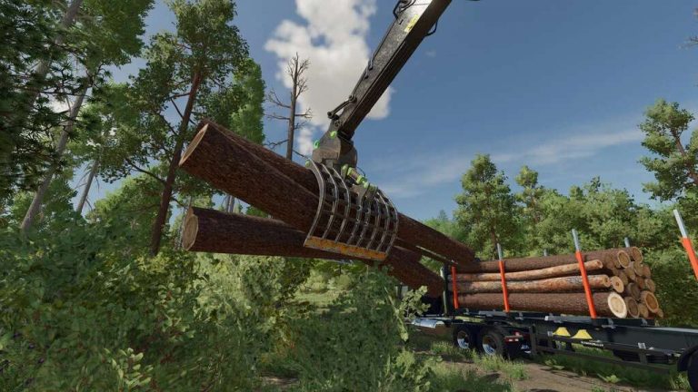 Lizard Log Grapple Pack v1.0 FS22 Mod | Farming Simulator 22 Mod