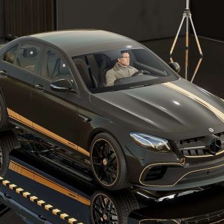 Mercedes Benz E63S AMG 2018 V1.1 FS22 Mod | Farming Simulator 22 Mod