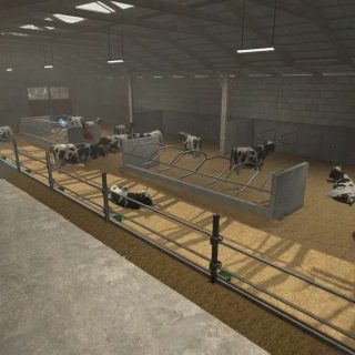 Modern Cow Barn v1.0 FS22 Mod | Farming Simulator 22 Mod