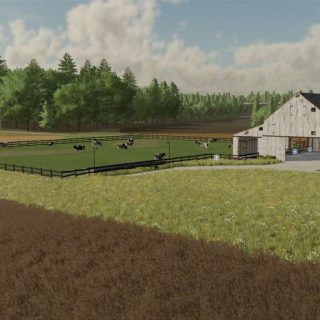 Old Cow Barn Pack v1.1 FS22 Mod | Farming Simulator 22 Mod