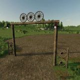 Old Wooden Farm Entrance v1.0 FS22 Mod | Farming Simulator 22 Mod