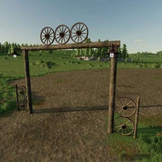 Old Wooden Farm Entrance v1.0 FS22 Mod | Farming Simulator 22 Mod