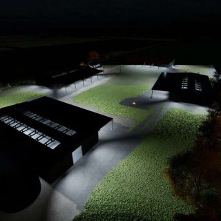 Pack Of Five Rustic Machine Sheds v1.1 FS22 Mod | Farming Simulator 22 Mod