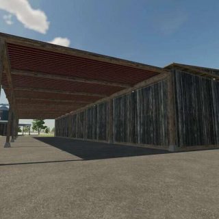 Pack Of Five Rustic Machine Sheds v1.1 FS22 Mod | Farming Simulator 22 Mod