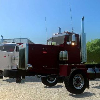 Peterbilt 346 Flatbed/AR Truck v1.0 FS22 Mod | Farming Simulator 22 Mod