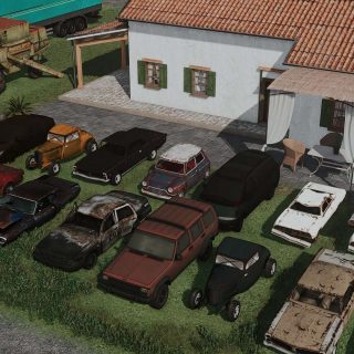 Placeable Junkyard Cars V1.0 FS22 Mod | Farming Simulator 22 Mod