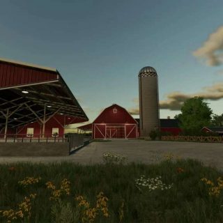 Red Barn Pack v1.0 FS22 Mod | Farming Simulator 22 Mod