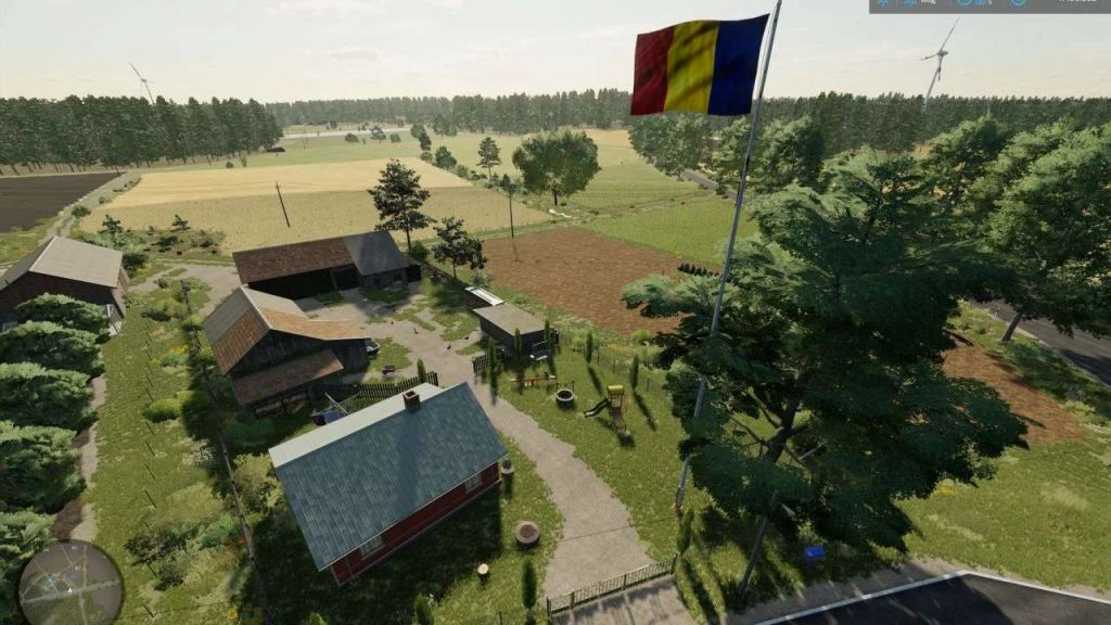Romanian Flag v1.0 FS22 Mod | Farming Simulator 22 Mod