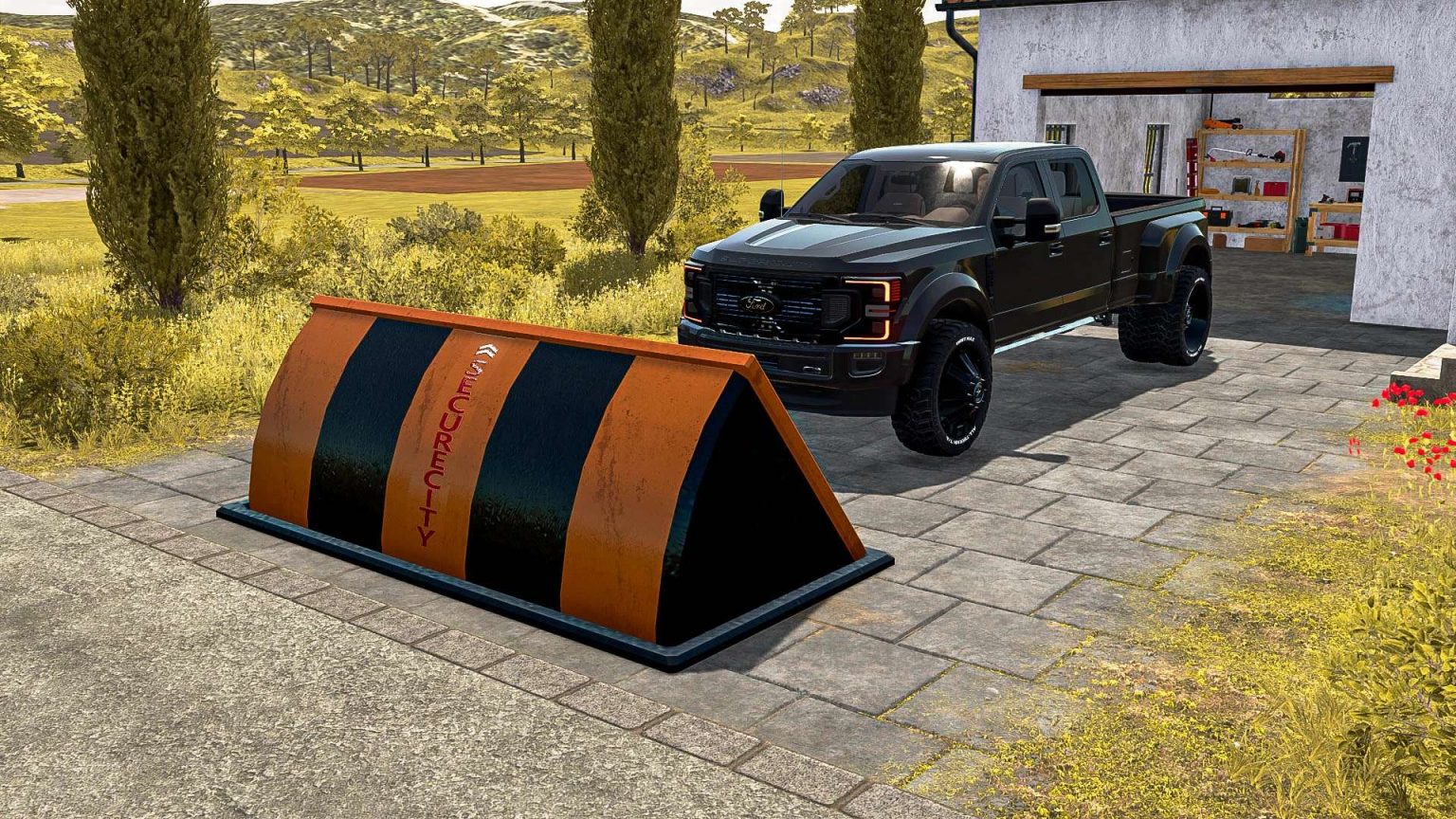 Security Barriers V1.0 FS22 Mod | Farming Simulator 22 Mod